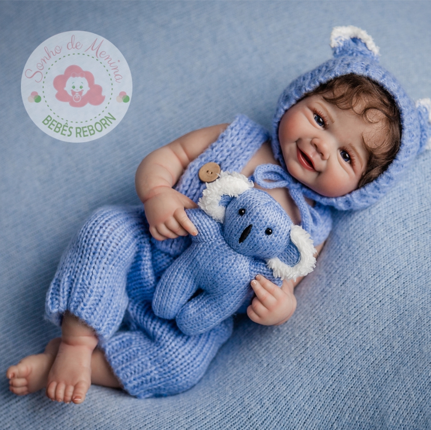 Bebê Reborn Silicone molinho - Sonho de Menina - Bebê Boneca Reborn