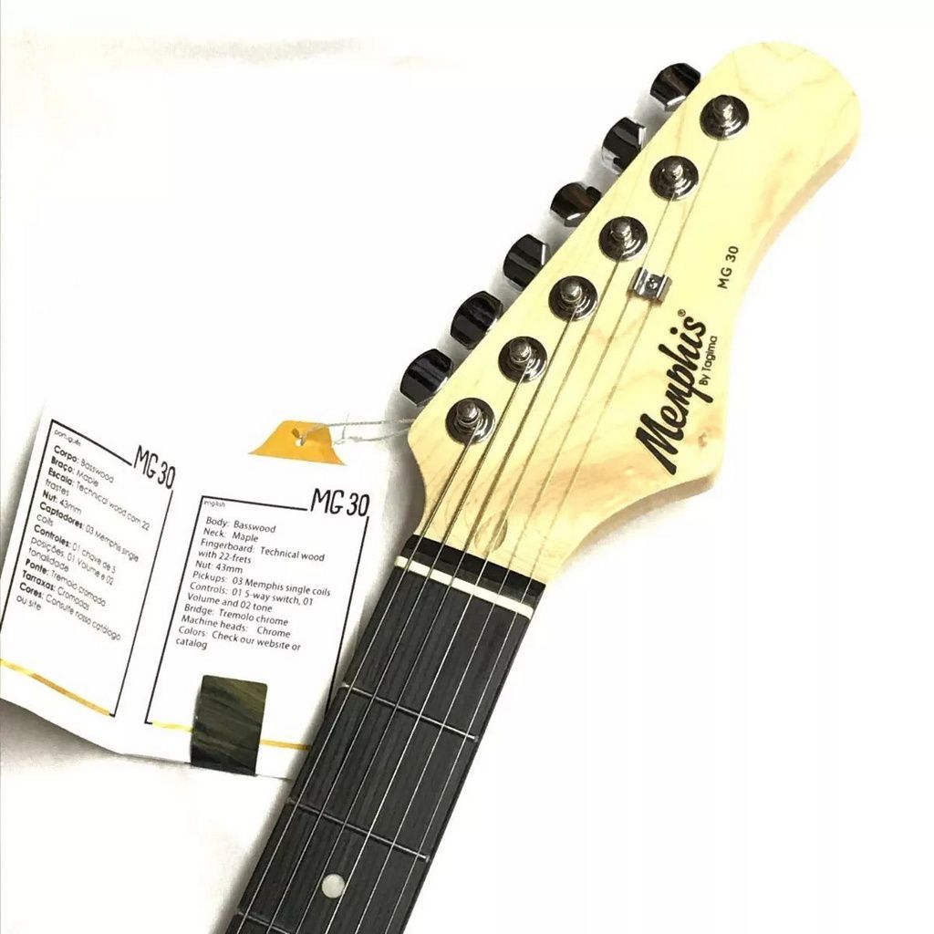 Guitarra Memphis Strato MG-30 BKS DF/ MG - Look Music Instrumentos Musicais