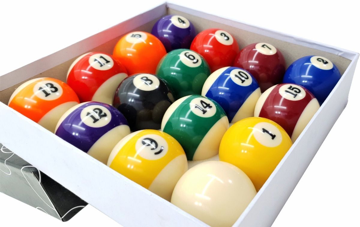 Jogo Bolas De Sinuca Bilhar Numeradas 50mm Profissional - Gogupo ...