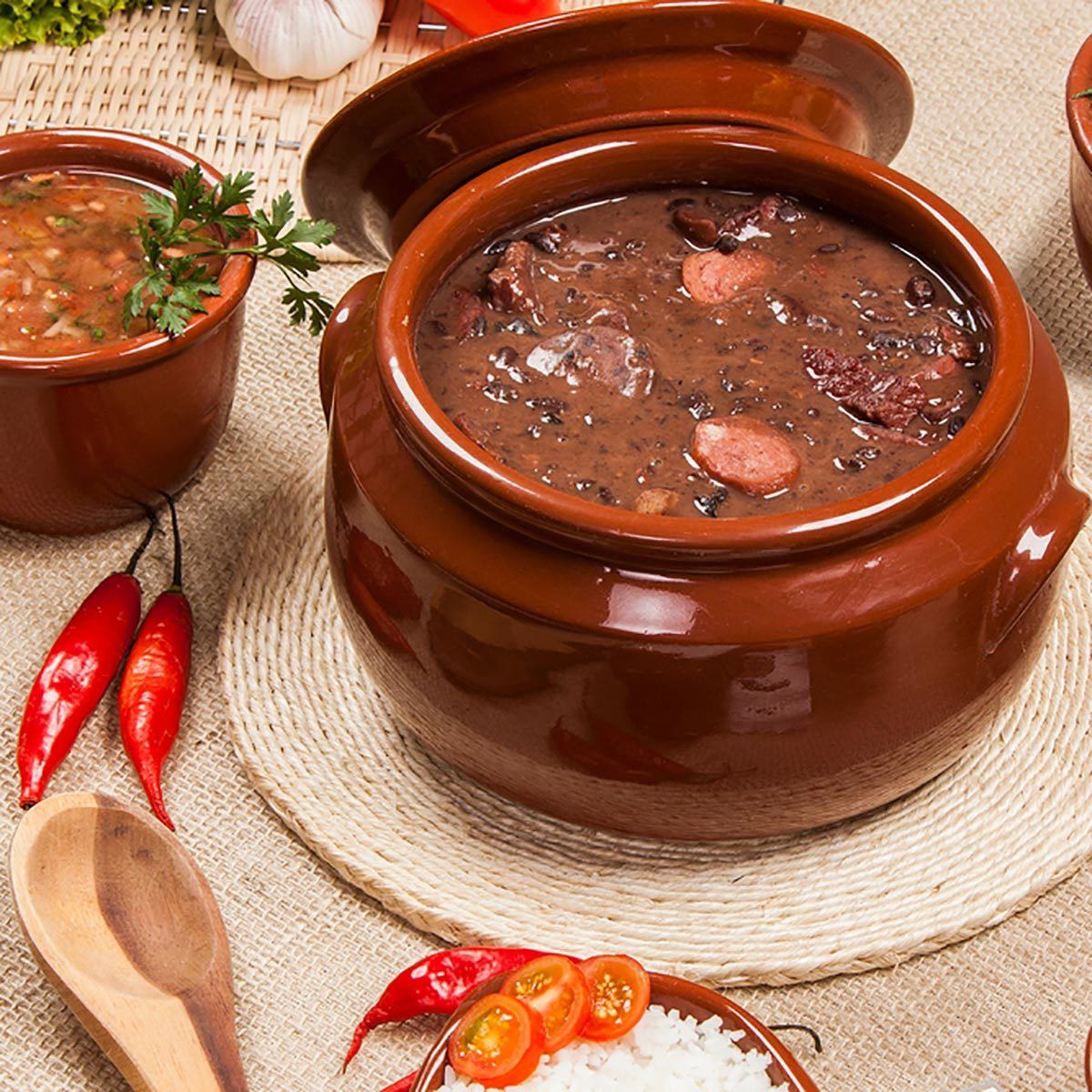 Rechaud Caçarola Sopa Feijoada n5 8l Em Cerâmica De Barro - Gogupo ...