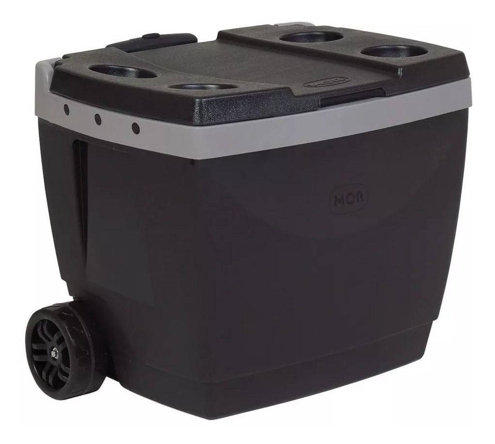 Caixa Térmica 42l Preta Com Rodinha Cooler Bebidas Mor - Gogupo ...