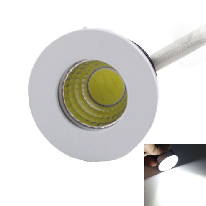 Mini Spot LED 3W De Embutir Redondo Teto Cob Branco Frio 6000k ...
