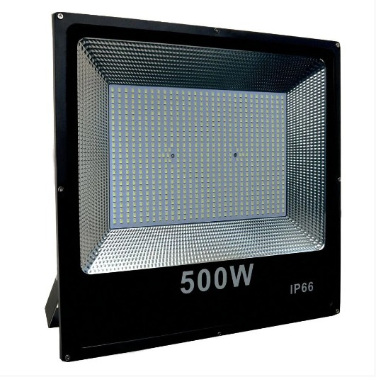 Kit 5 refletor Holofote LED 500W SMD IP66 A prova D'Água Branco Frio ...