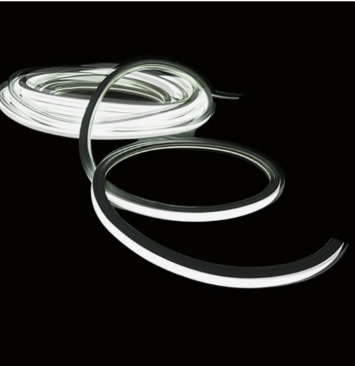 Perfil Flexivel Embutir Com Led / 14x14 50 Metros Branco Frio ...