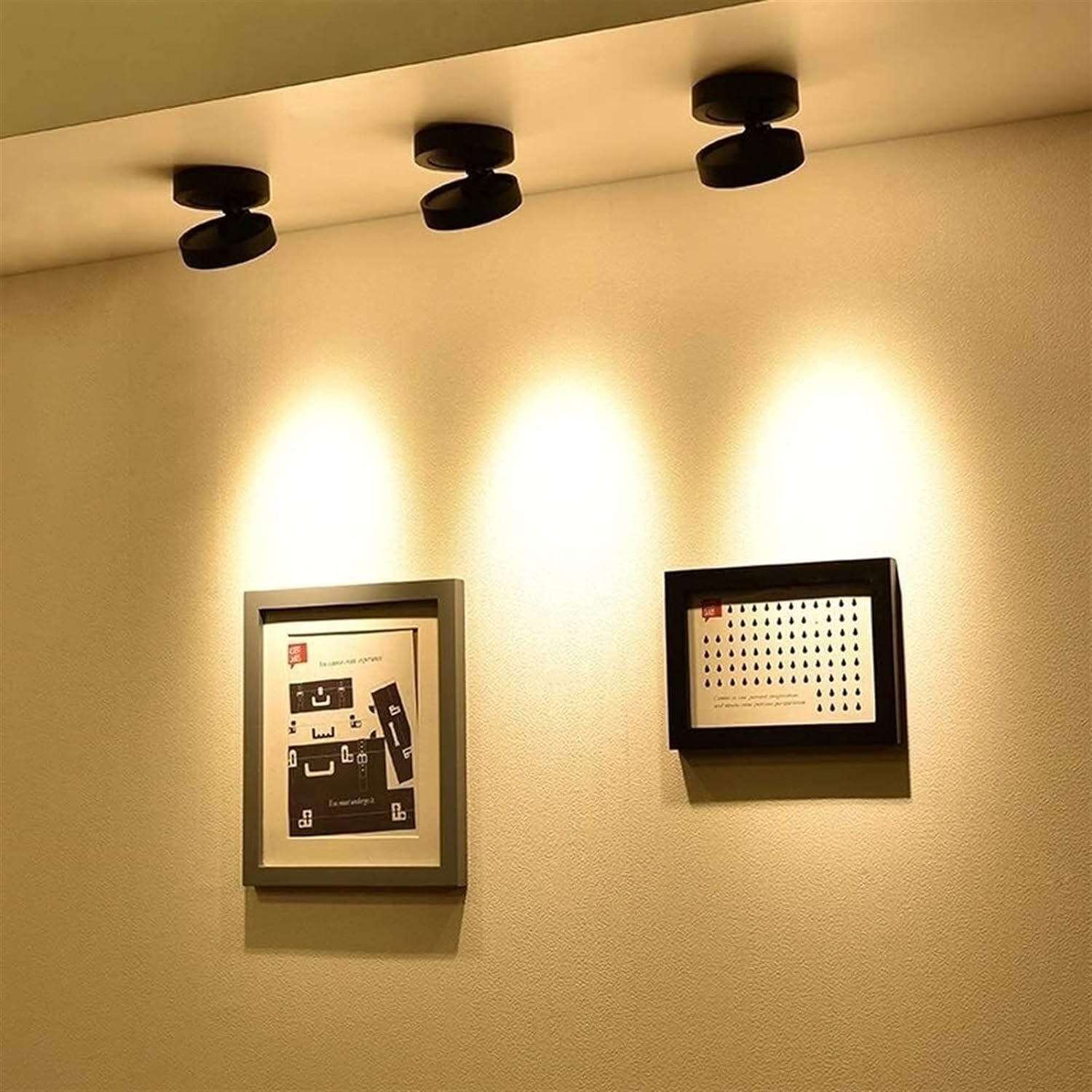 Lâmpada SPOT LED De Teto Parede Redondo Preto 10w Dobrável Branco Quen ...