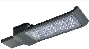 Kit 10 Luminária Pública LED 50W Para Poste de Rua SMD Branco Frio ...