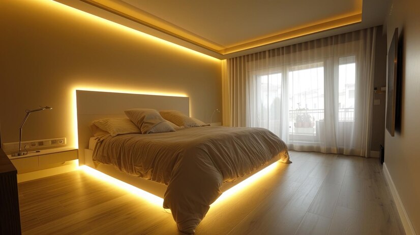 Fita LED 5 Metros 5025 12v 120 Leds Dimerizável 3 Cores Com Controle ...