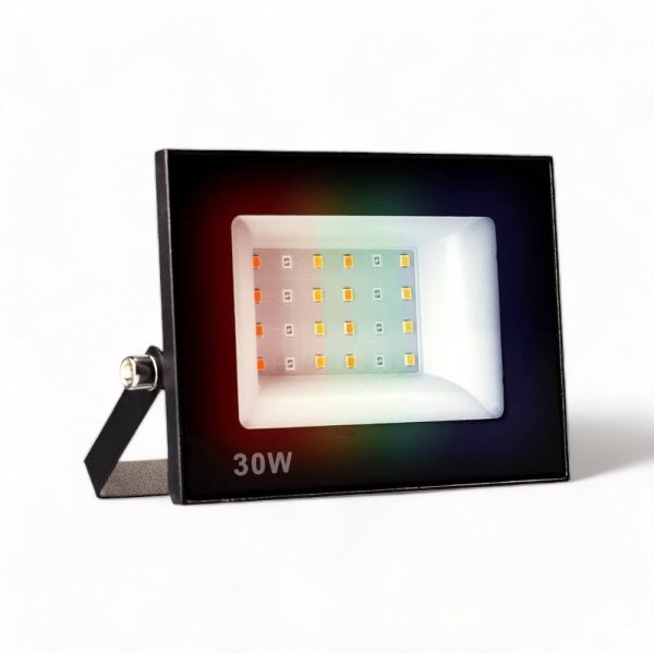 Refletor Holofote LED 30W SMD IP66 A prova D'Água RGB Multicolorido Co - Sustenta Led - A maior ...