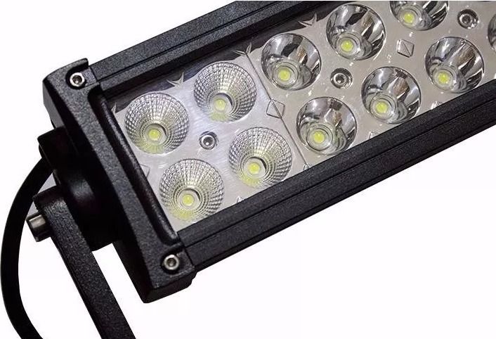 Barra de LED 120W Light Bar 40 LED Carro Jeep Off Roud - Sustenta Led ...