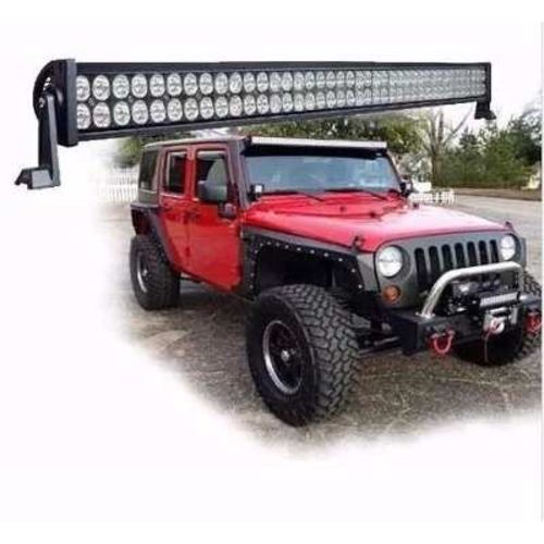 Barra de LED 120W Light Bar 40 LED Carro Jeep Off Roud - Sustenta Led ...