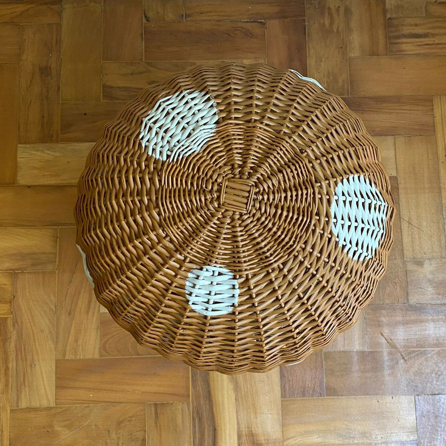 Cesto vime cogumelo BOLET marrom terra - Bixitu - Loja de Moisés para Bebê