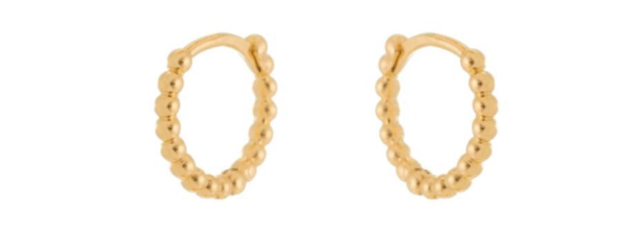 Brinco Argola de Bolinhas em Ouro 18k (8mm, 11mm, 13mm) - Sis Joalheria