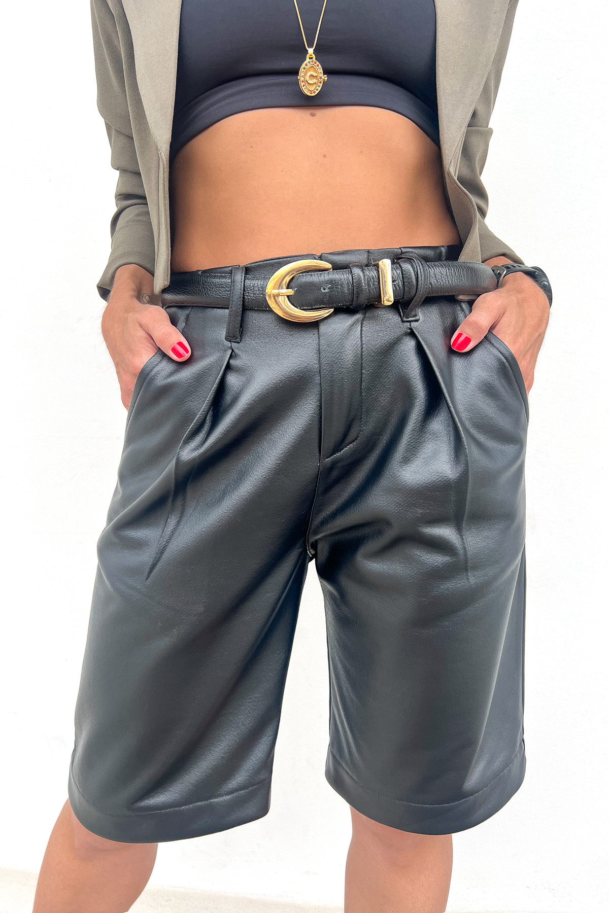 Bermuda Resinada Laila - Mini Moni - Mini Moni