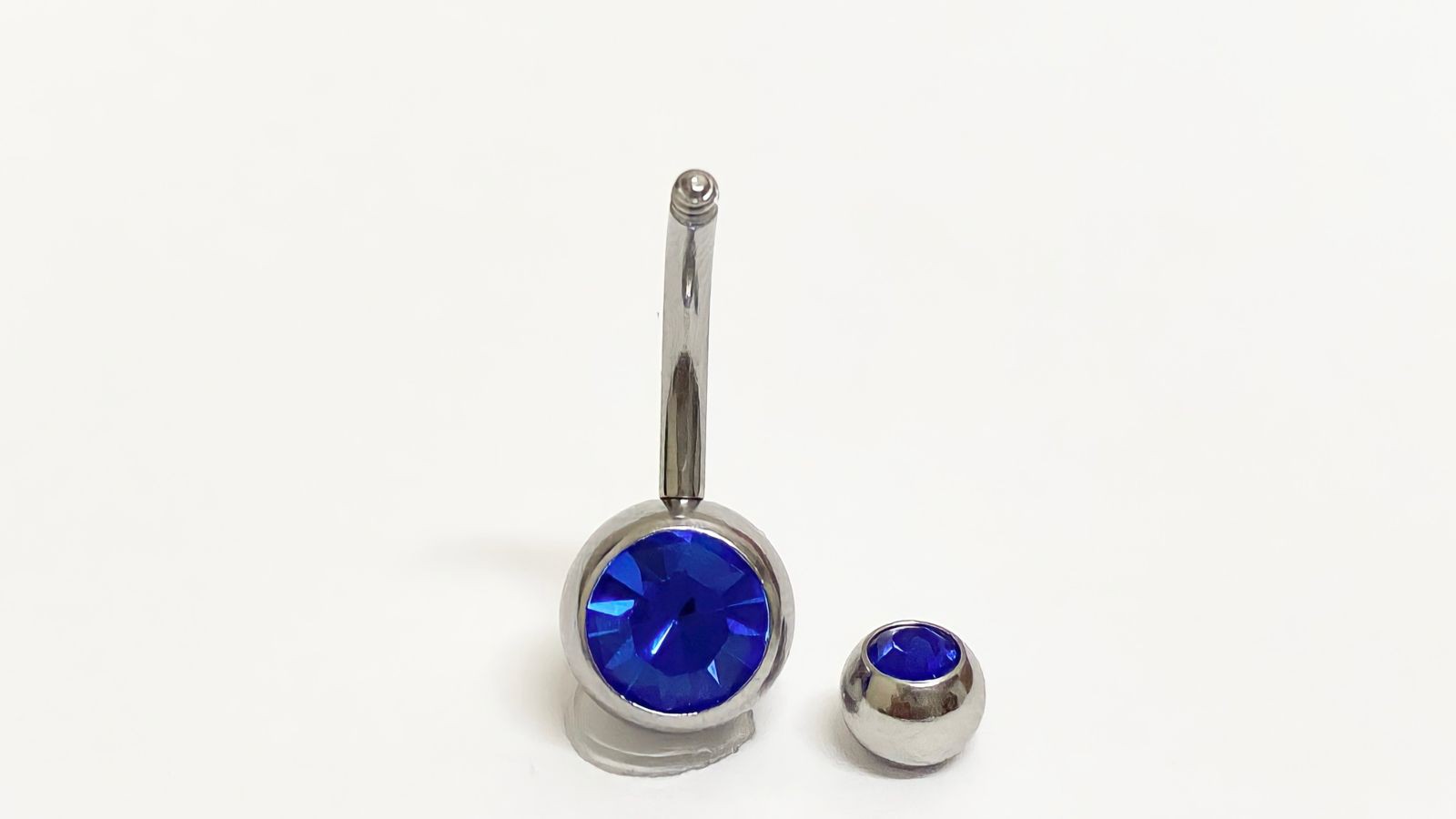 umbigo aço azul g - Ideal Piercing