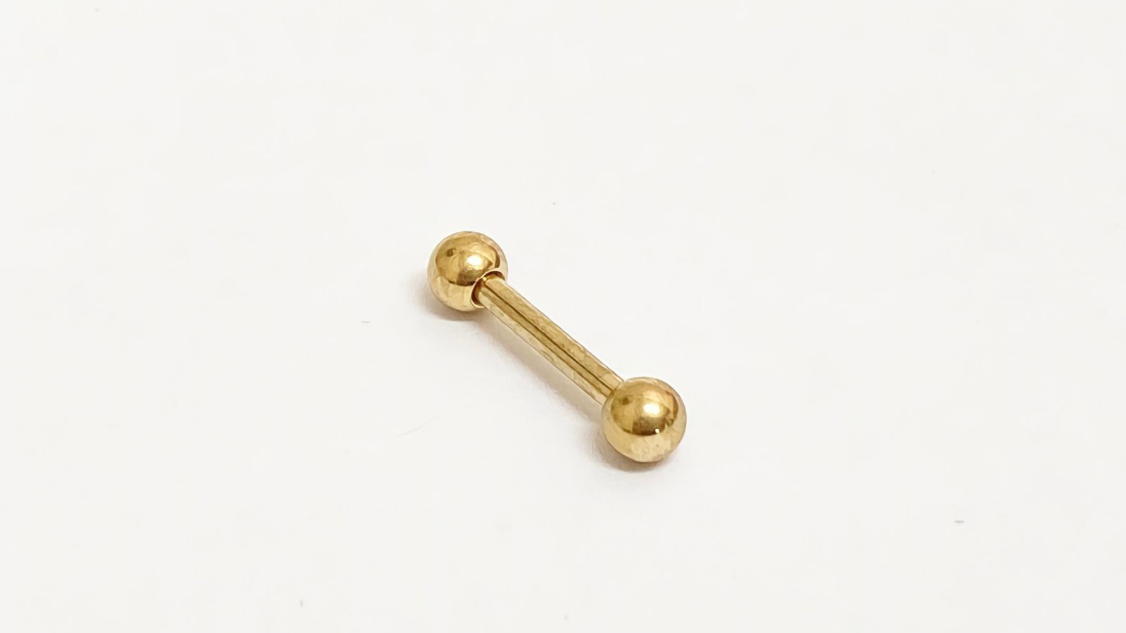 Reto titânio pvd gold 8mm - Ideal Piercing