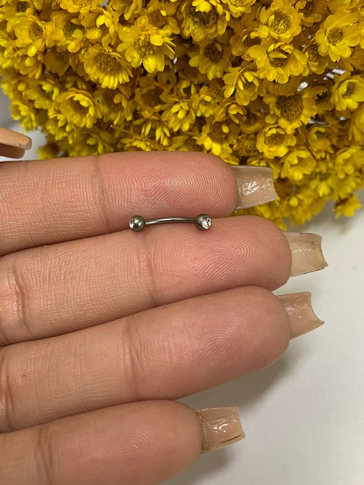 Curvo titanio 0,80x 8mm - Ideal Piercing
