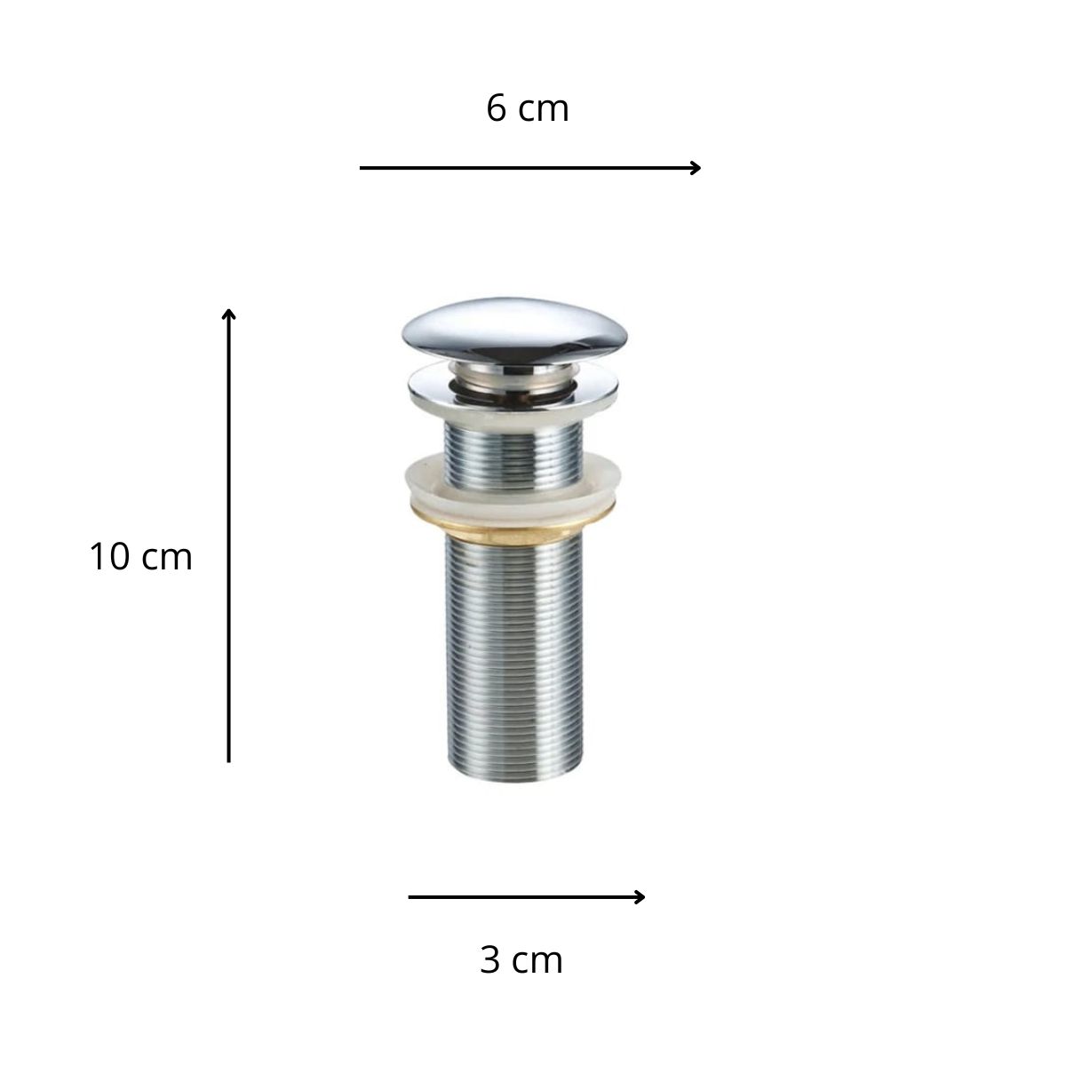 Válvula Click Smart Inox Ralo Pia Cuba Louça Banheiro 7/8 Prata - Loja ...