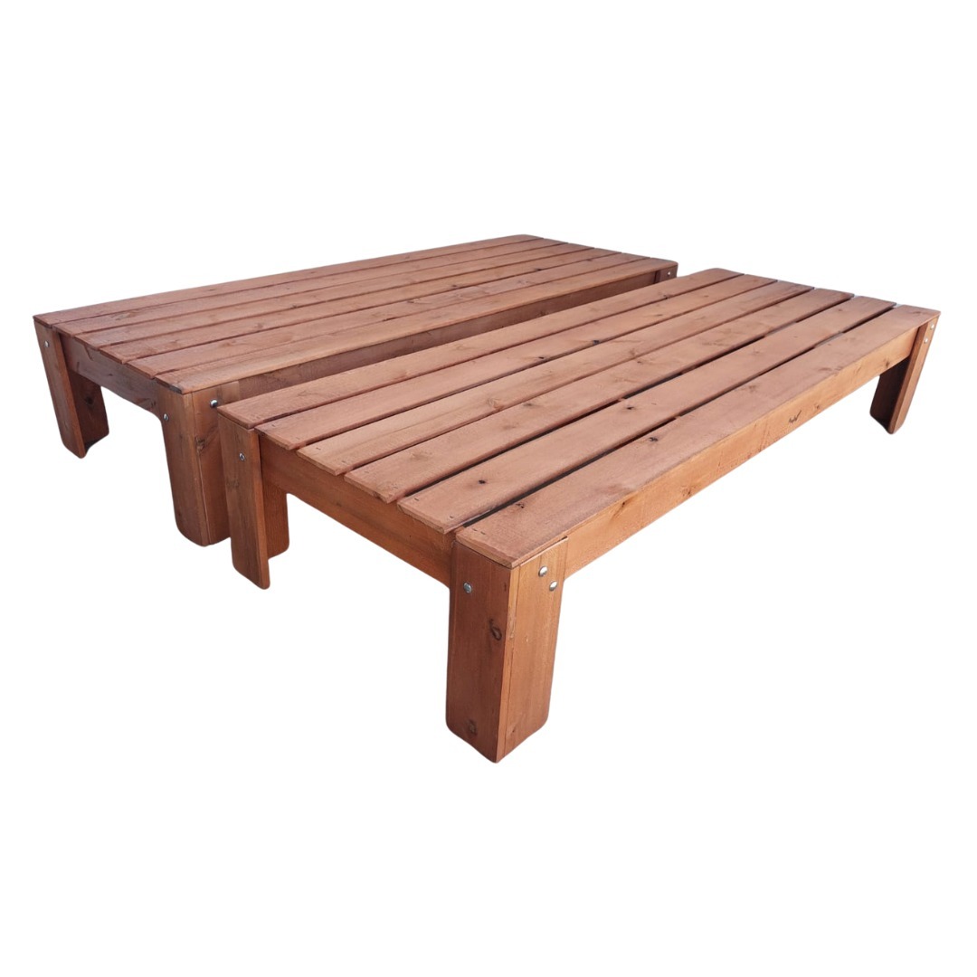 Cama Casal Em Duas Bases Penafort 138 X 188 X 35 - Penafort