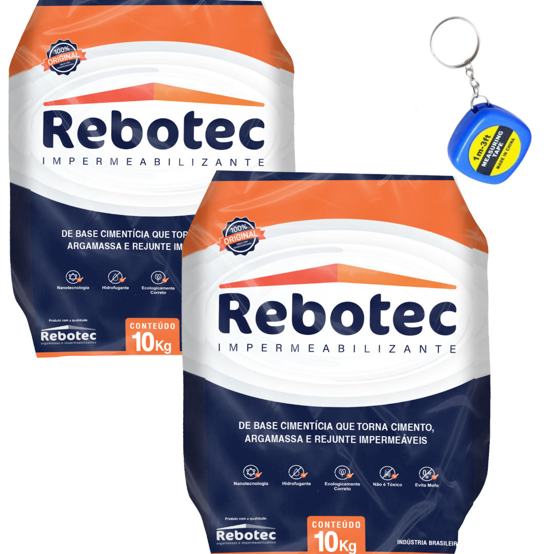 Rebotec Impermeabilizante 20 kg original + brinde! - Umidade ou ...