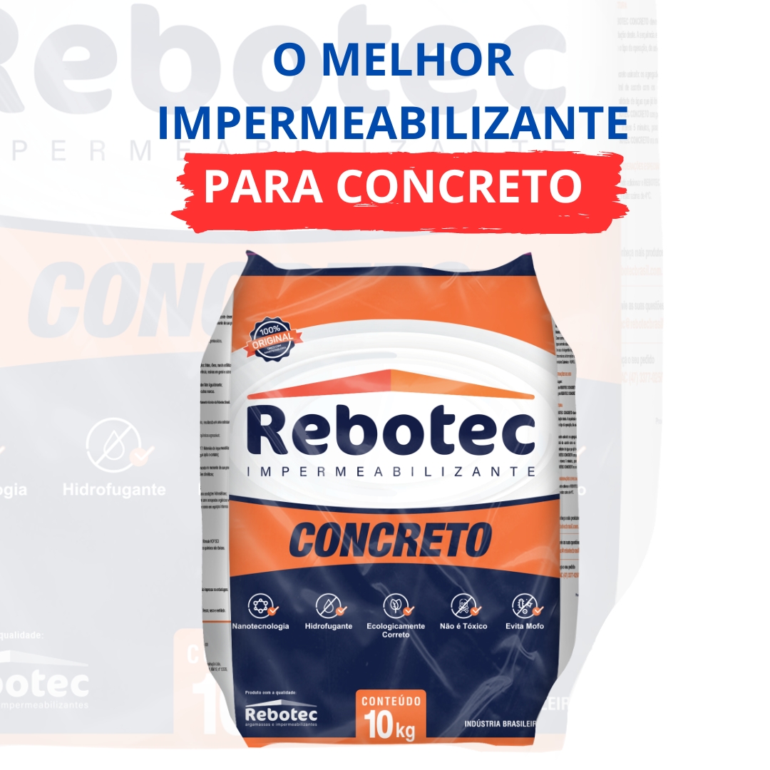 Rebotec Concreto 10 kg - Impermeabilizante específico para CONCRETOS ...