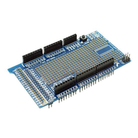 Mega Protoshield para Arduino + Mini Protoboard - Eletrogate - 12 anos!