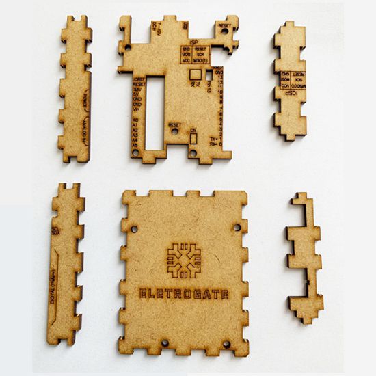 Case Para Arduino Uno Em Mdf Eletrogate 12 Anos 