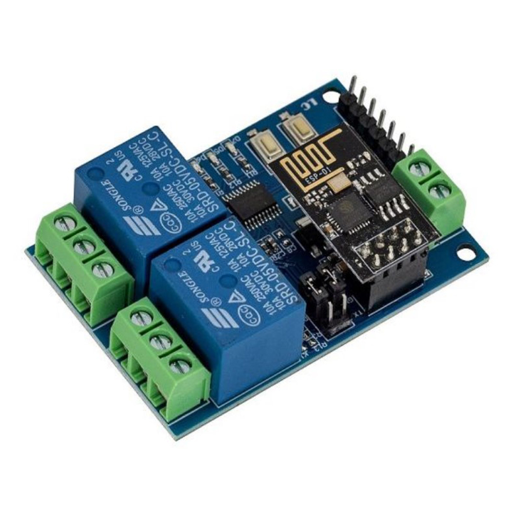 Módulo Relé 2 Canais com Módulo WiFi ESP8266 - Eletrogate - 12 anos! Módulo Relé 2 Canais com Módulo WiFi ESP8266 - Eletrogate - 12 anos!