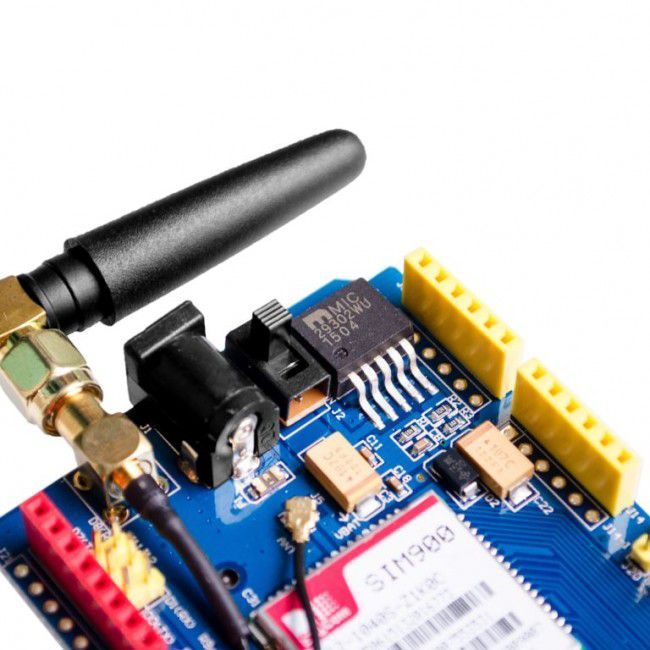Arduino Shield GSM GPRS SIM900 Com Antena Quad Band - Eletrogate - 12 anos!