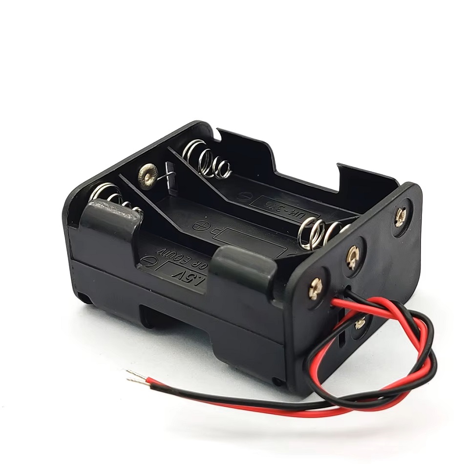 Suporte para 6 Pilhas AA - Preto - Eletrogate - 12 anos!