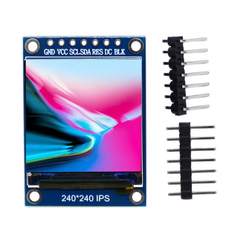 Display TFT LCD 1.3" SPI RGB 240x240 ST7789 - Eletrogate - 12 anos!