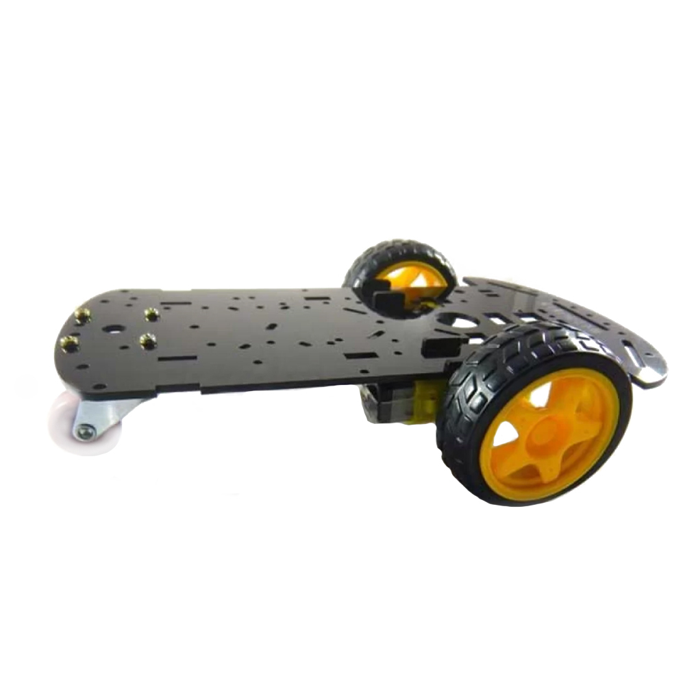 Kit Chassi 2WD (2 rodas) Robô para Arduino Preto - Eletrogate - 12 anos!