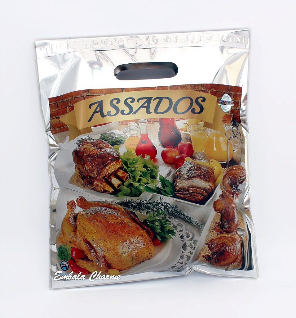 EMBALAGEM PARA FRANGO ASSADO E GRELHADOS SACOLA TÉRMICA RESISTENTE ...