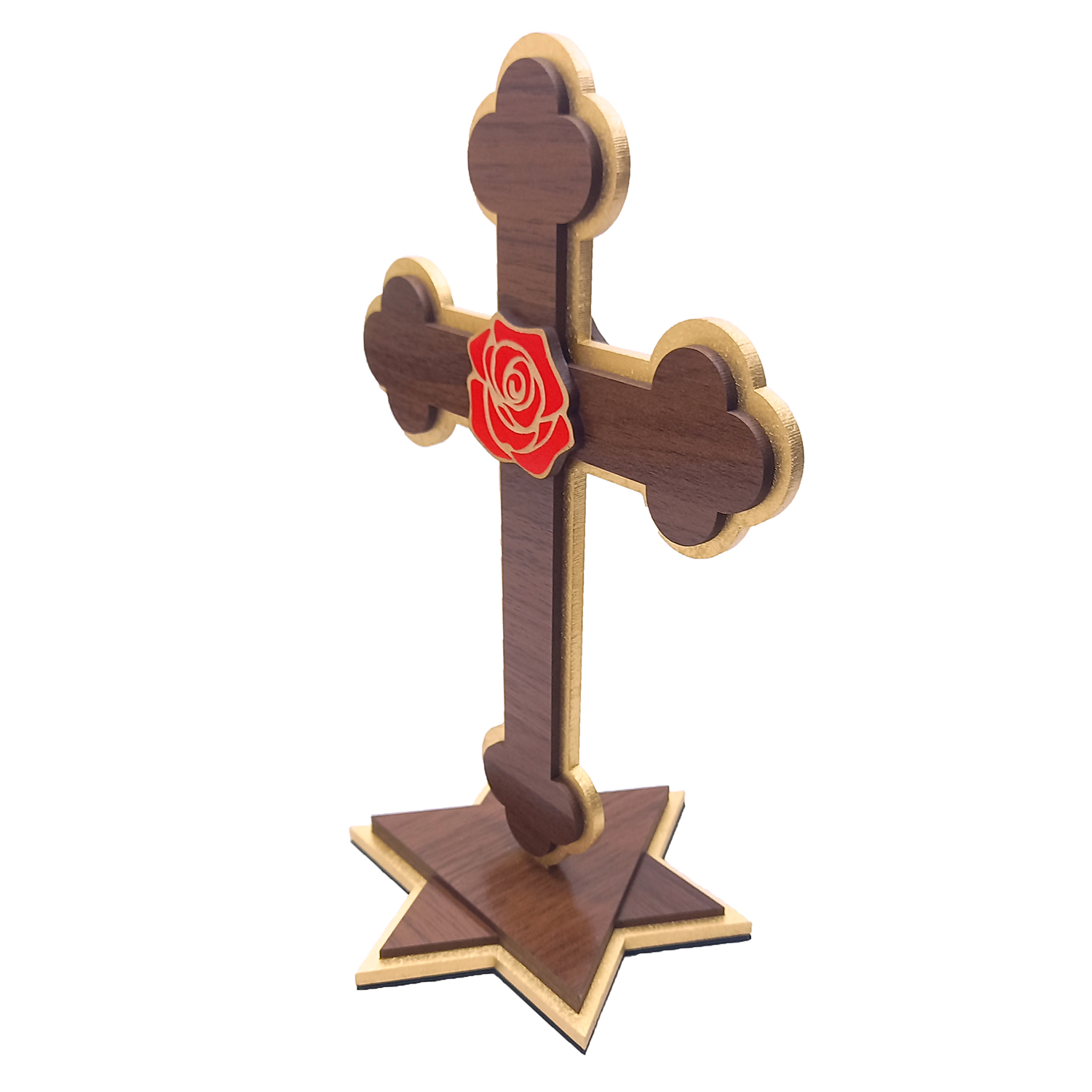 Cruz RosaCruz com Pedestal - Sanctum - Loja do Bode - artigos maçônicos ...