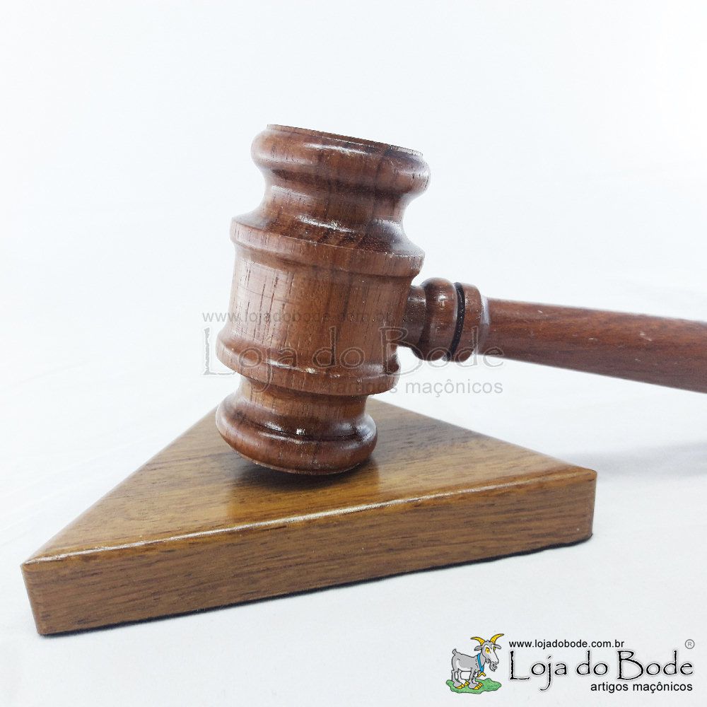 Malhete Madeira Nobre Trabalhado + Base Para Malhete - Loja do Bode ...