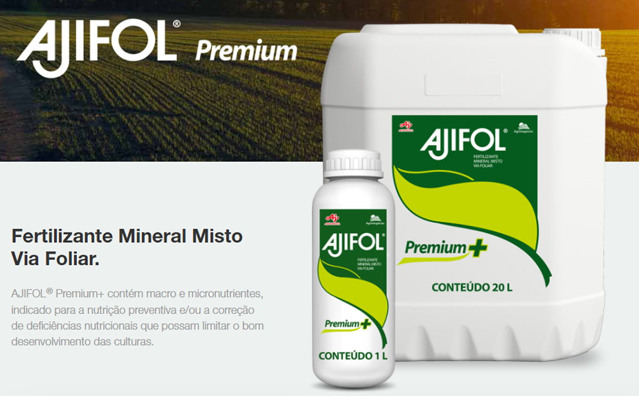 Fertilizante Ajinomoto Foliar Ajifol Premium+ 1 Litro - Macro e Micro ...