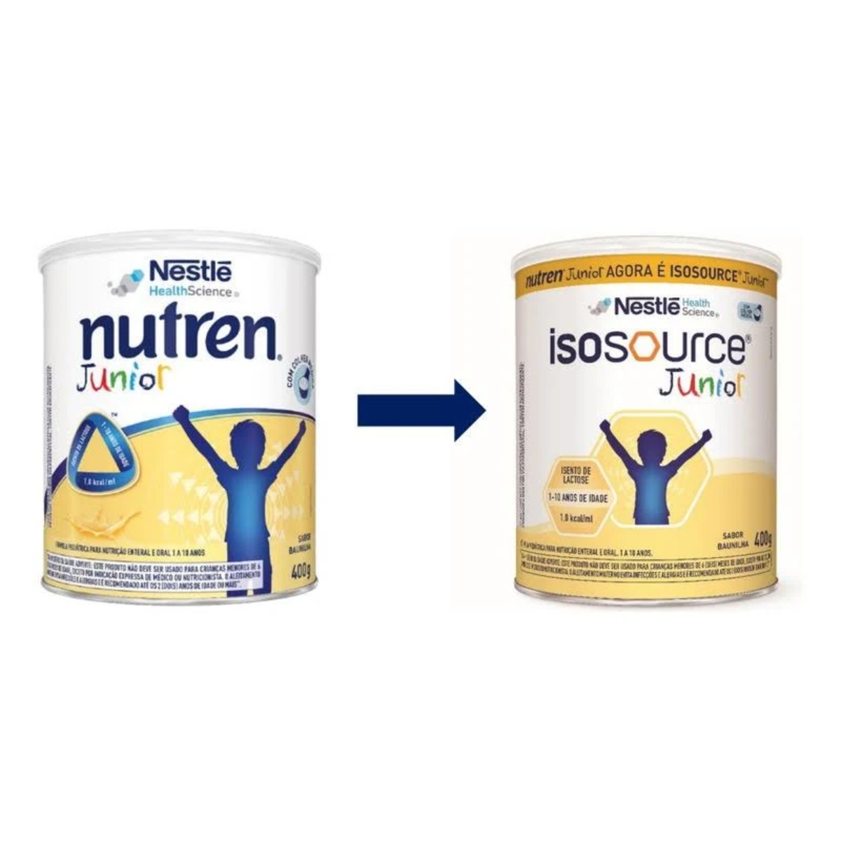 Nutren Junior agora é Isosource Junior pó - Baunilha - lata 400g ...
