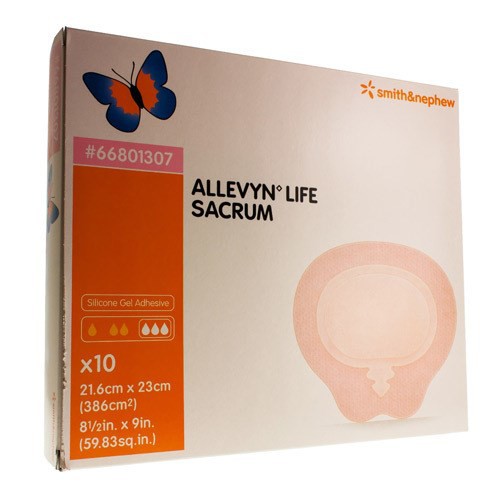 Curativo Allevyn Life Sacrum 21,6x23cm - Caixa c/ 10un - Smith and ...