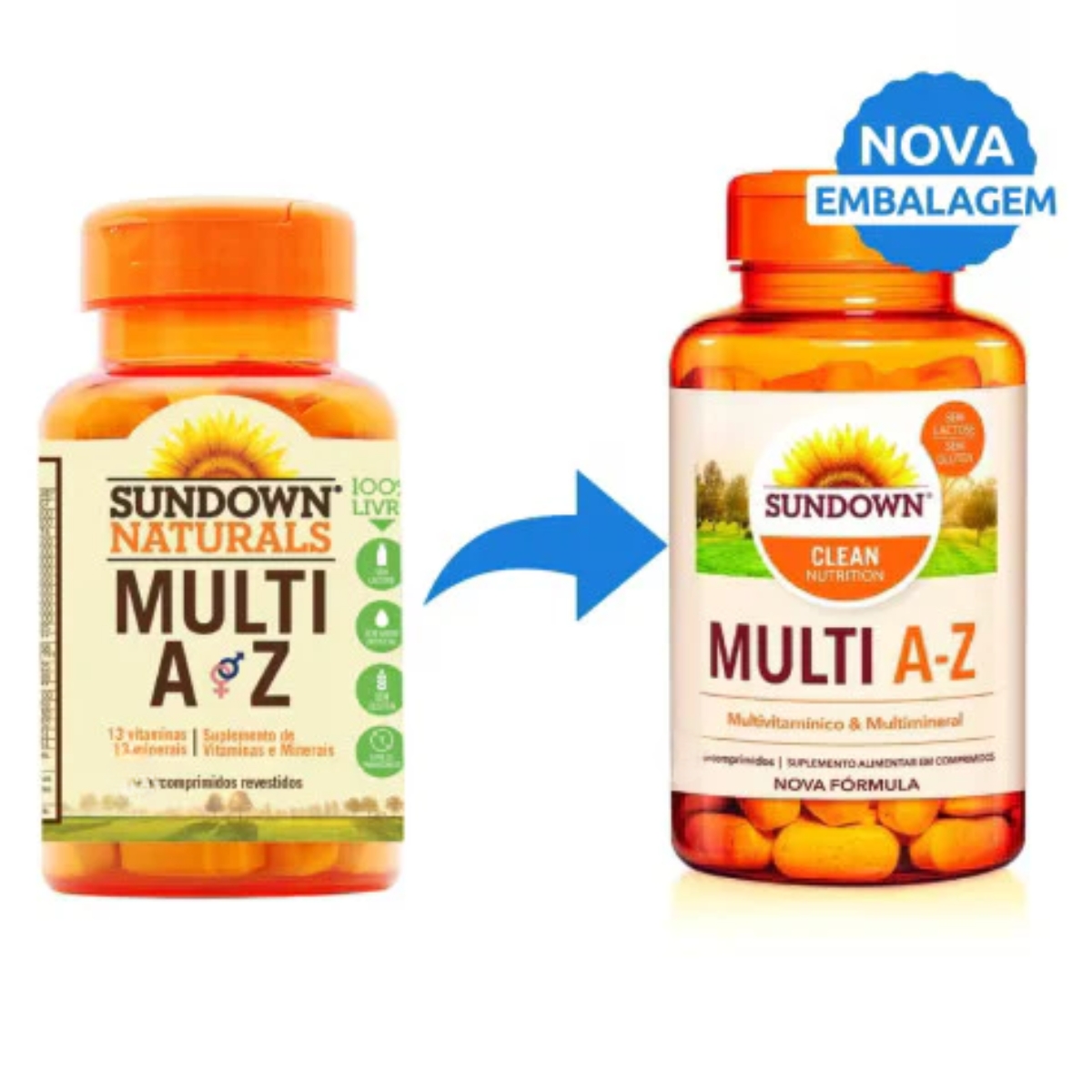 SUNDOWN MULTI VITAMINA A a Z -30 Comprimidos - AgilMed - Medicamentos ...