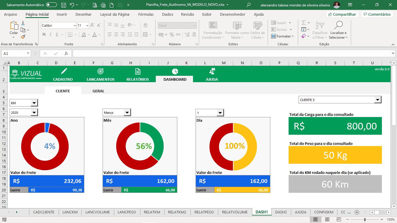 Planilha De Formula De Volume