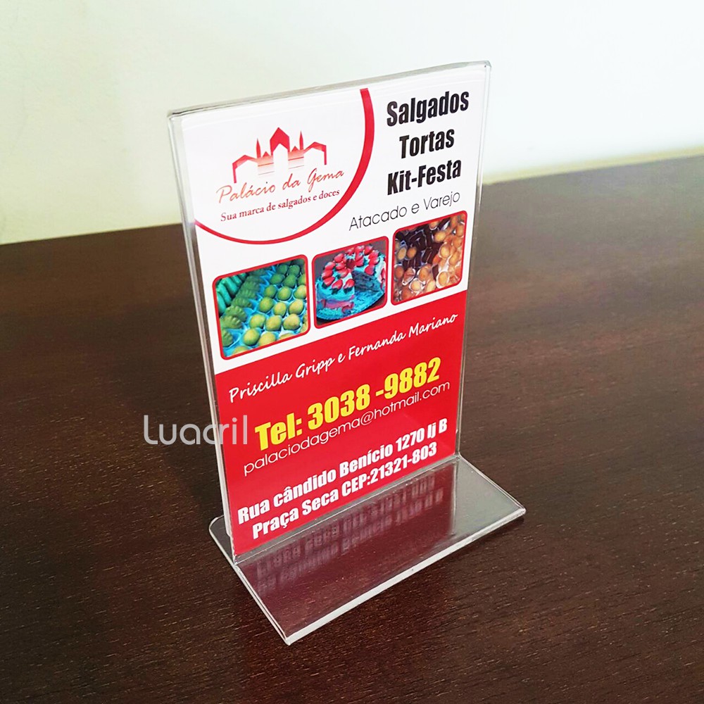 Display de Mesa 10x15cm - LUACRIL