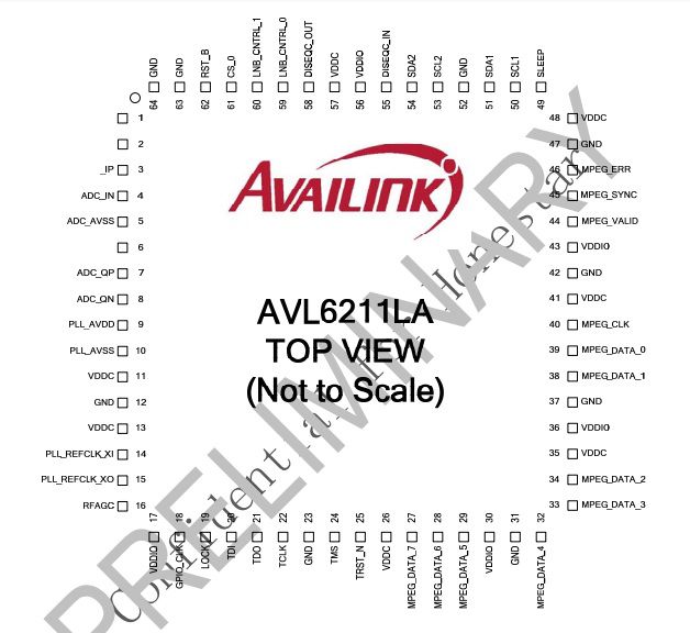 Ci Smd Avl6211la Availink Demodulador F11 - Luciano de Carvalho Lima