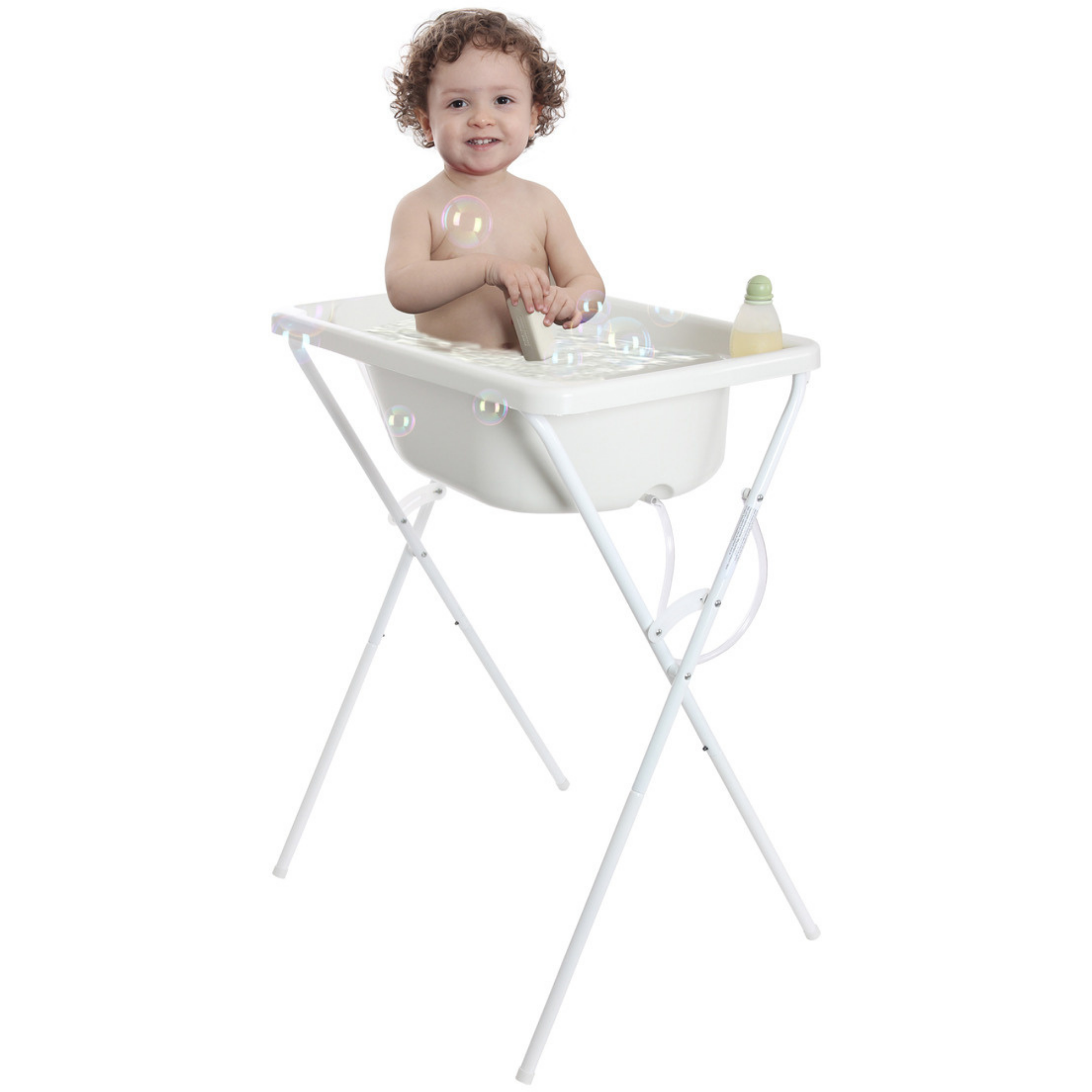 Banheira Luxo Suporte E Trocador Bebê Infantil Menina Menino - Praia ...