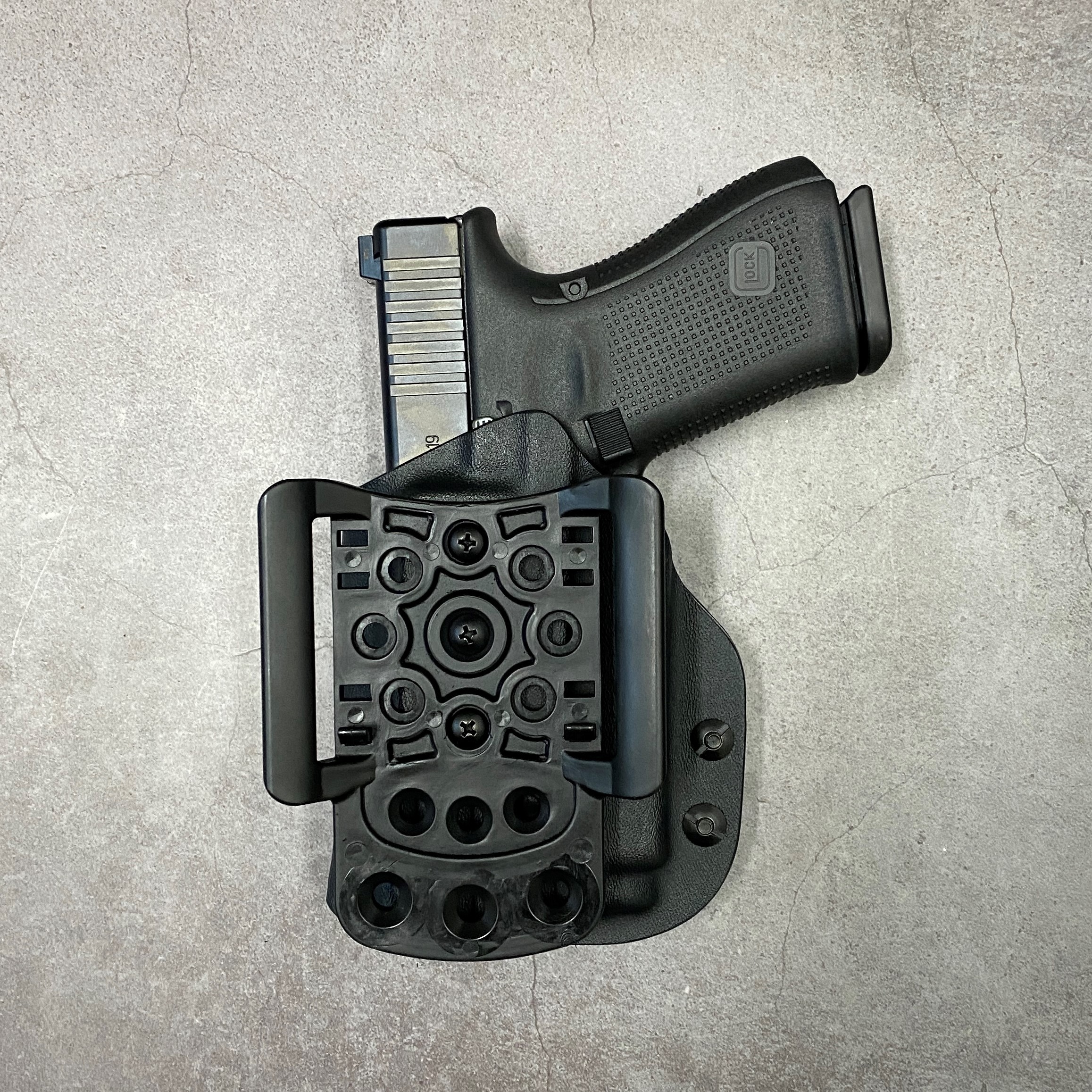 Coldre Kydex G19 G19x G23 G25 G45 Com Olight Baldr Ostensivo - MUNDO ...