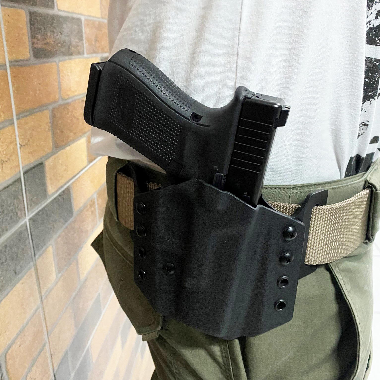 Coldre Kydex Glock G22 Gen5 Externo Panqueca - MUNDO OUTDOOR