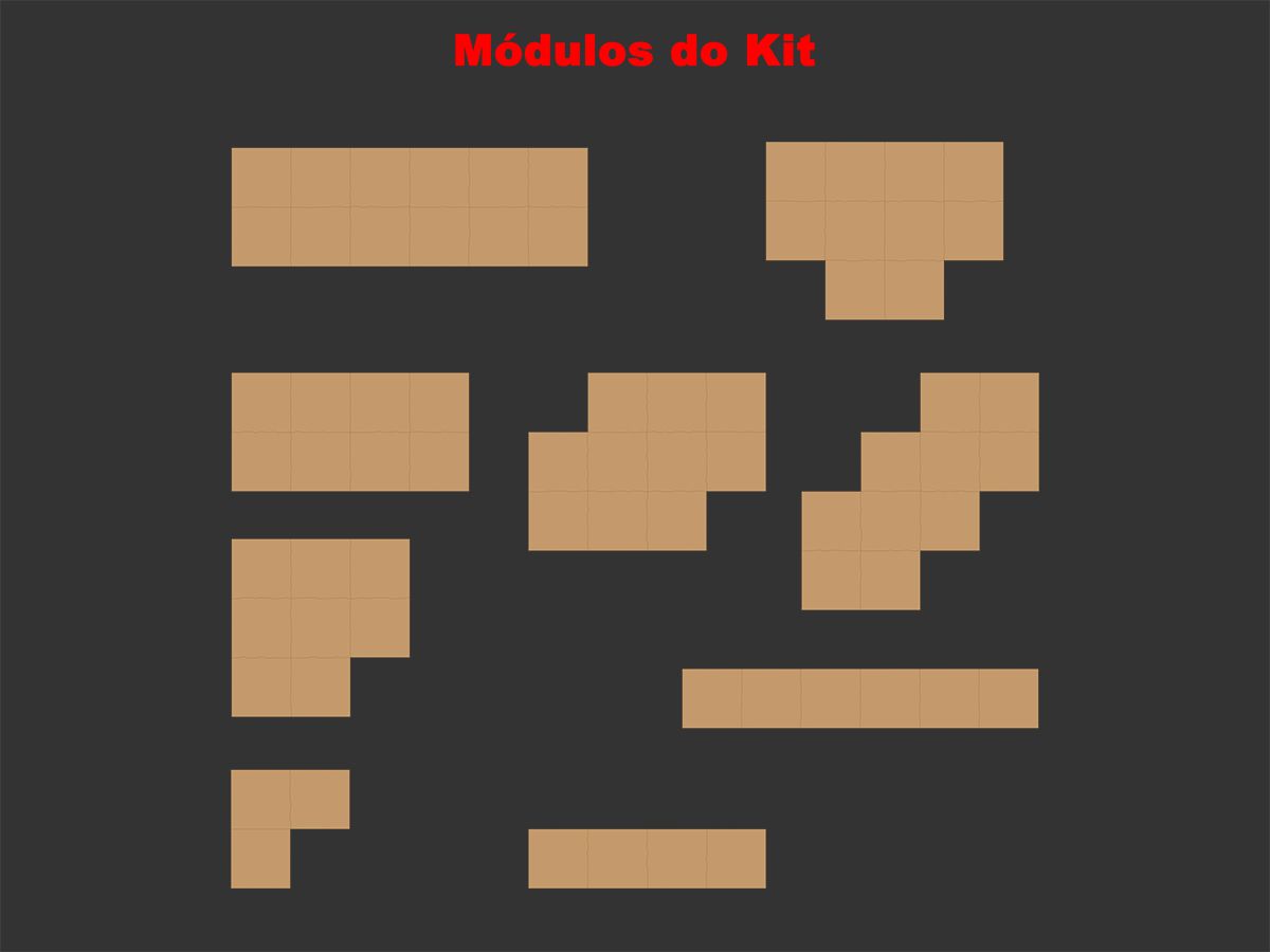 Kit Modular de Mapas - Grids RPG - Revenda Bucaneiros