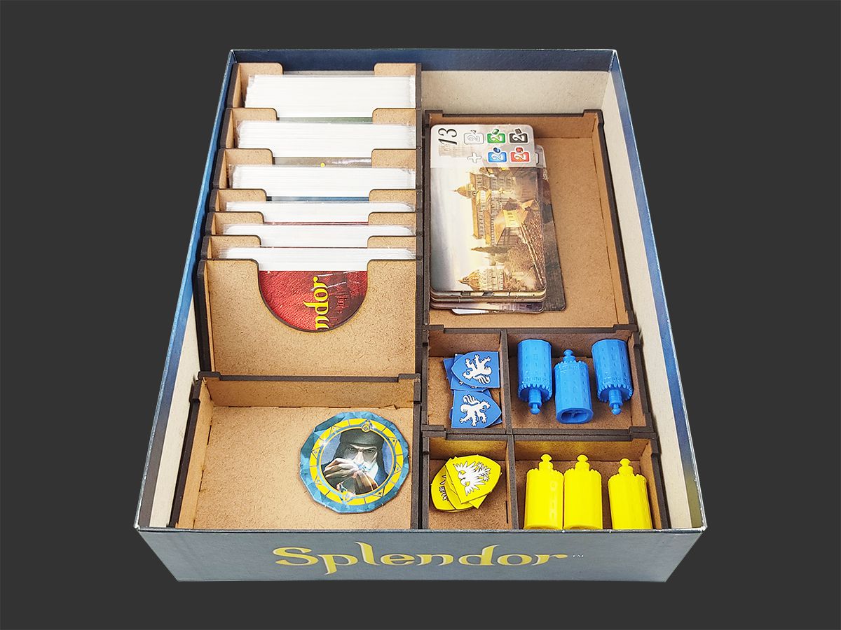 Organizador (INSERT MDF) para Splendor + Expansão - Revenda Bucaneiros