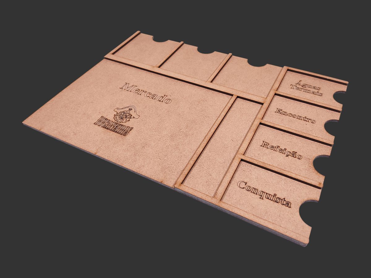 Organizador (INSERT MDF) para Tokaido com Dashboard - Revenda Bucaneiros