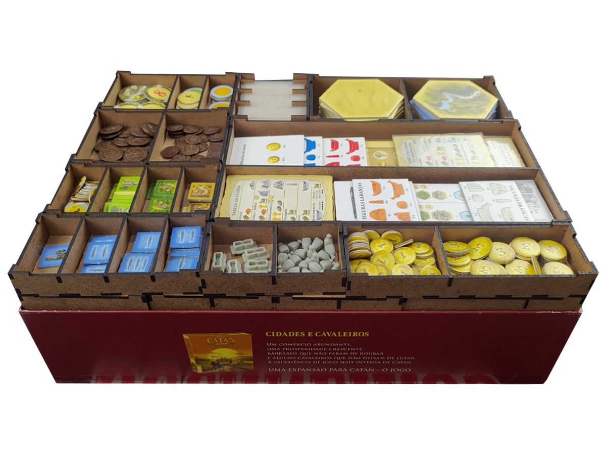 Organizador (Insert Estendido) para Catan Plus - Revenda Bucaneiros
