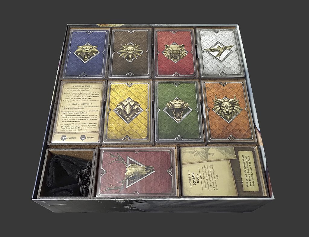 Organizador (INSERT MDF) de CARTAS para The Witcher: Old World – BIG ...