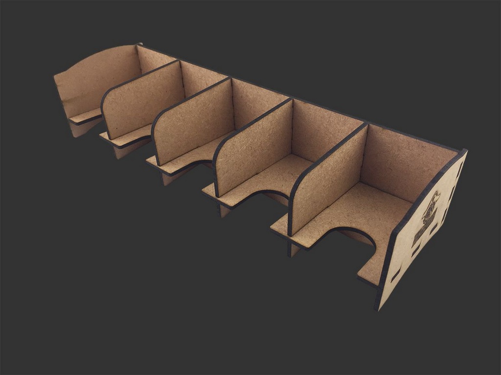 Card Holder Modular - Cartas Pequenas (5 espaços) - Revenda Bucaneiros